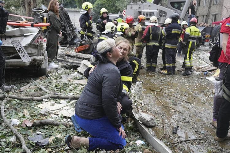 Russian missile and drone attack on Kyiv kills at least 13 people and ...