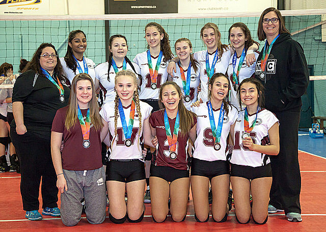 Mountain Volleyball Club teams kick off year with medals of every colour