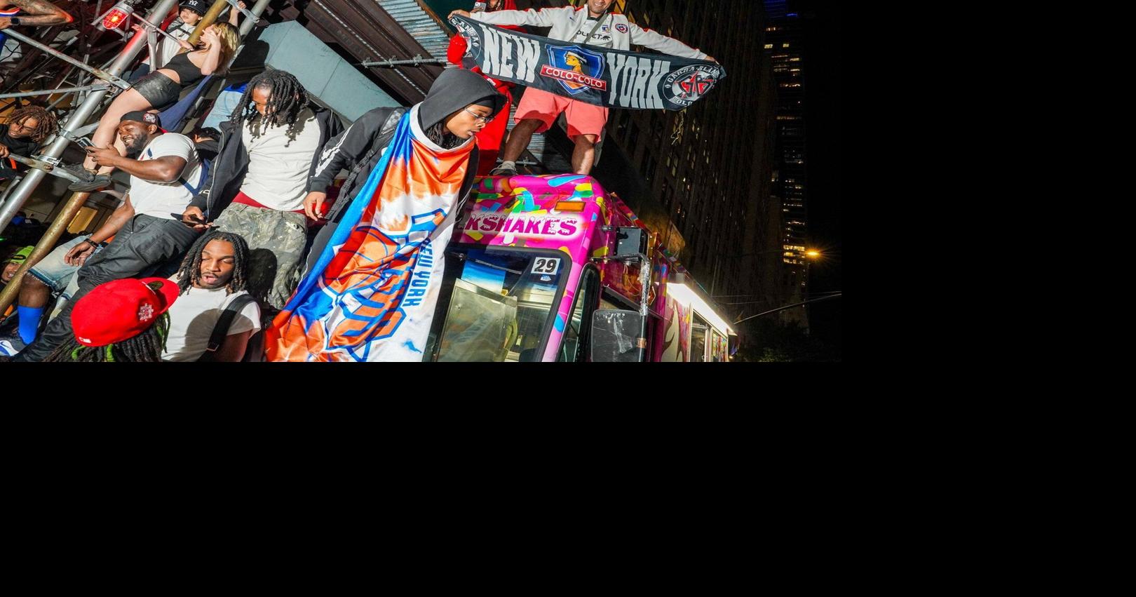 A ‘secure zone’ stops Knicks fans from gathering outside MSG, rankling ...