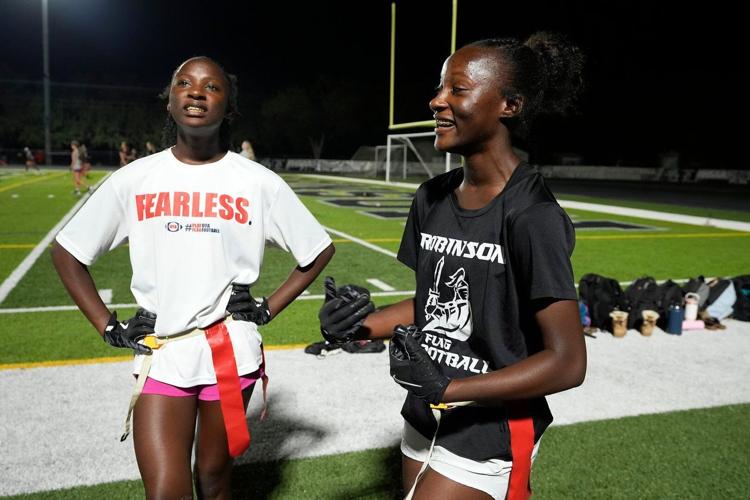 Girls flag football is finally catching on. Florida high schools were ...
