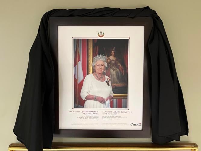 Hamilton Argylls march at funeral for the Queen in London