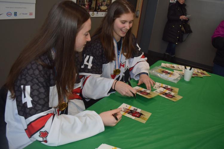 Stoney Creek Junior Sabres’ Megan Carter, Kendall Cooper compete for ...