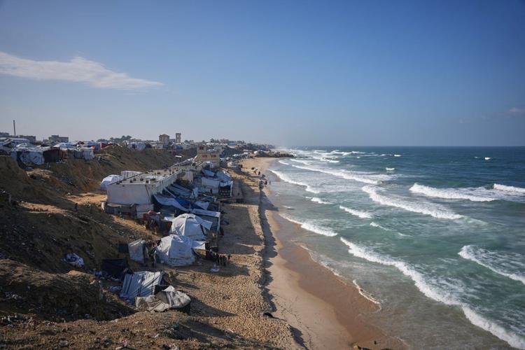 First strong winter rains soak Gaza's makeshift shelters