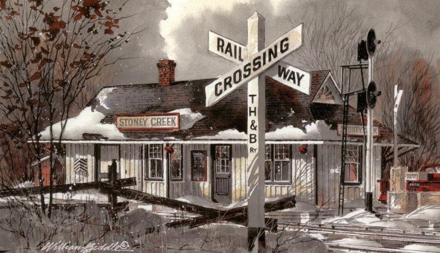 Bill Biddle known for paintings of old houses and buildings