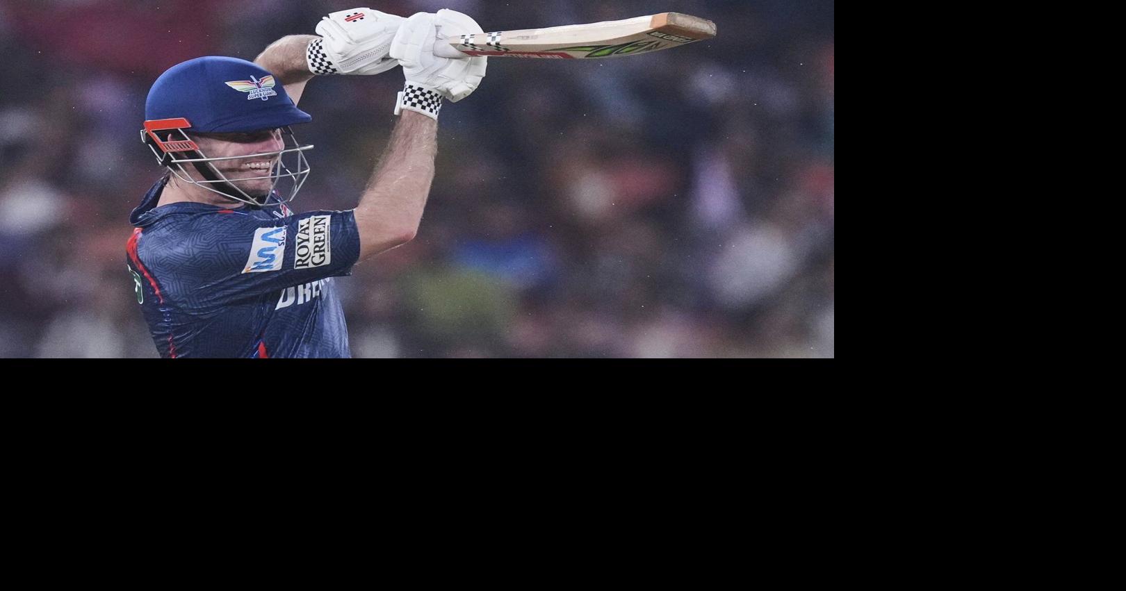 Marsh's century earns Lucknow a 33-run win over IPL-leading Gujarat