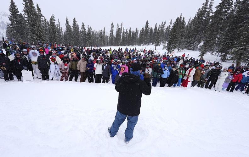 Dozens of couples get hitched at snowy Colorado ski resort on Valentine ...