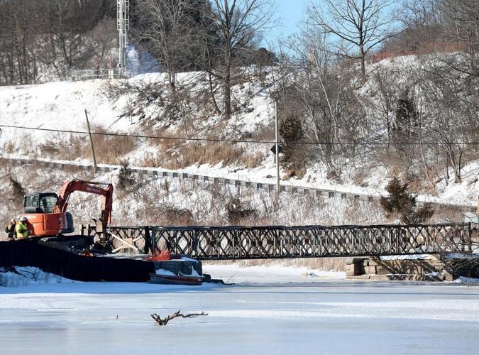 Valley Inn Road bridge gets dismantled