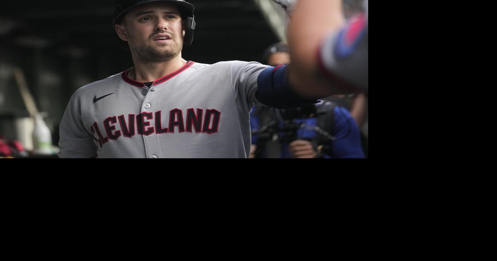 Guardians' outfielder Lane Thomas leaves game with flare up of foot pain