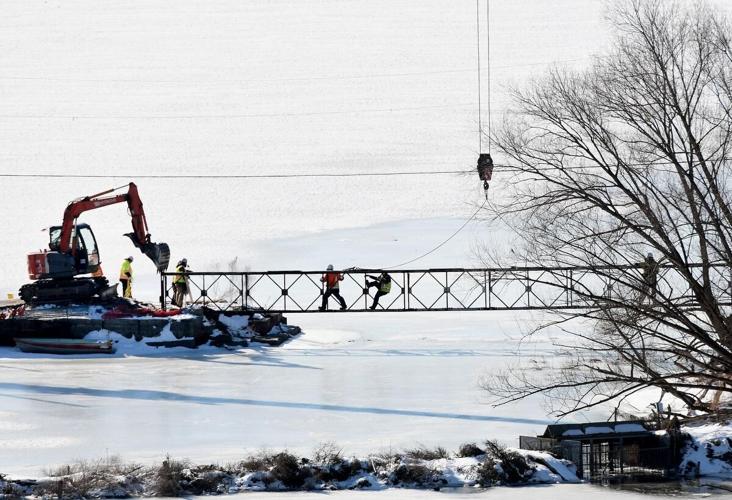 Valley Inn Road bridge gets dismantled