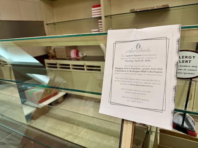 Laura Secord closing Jackson Square shop