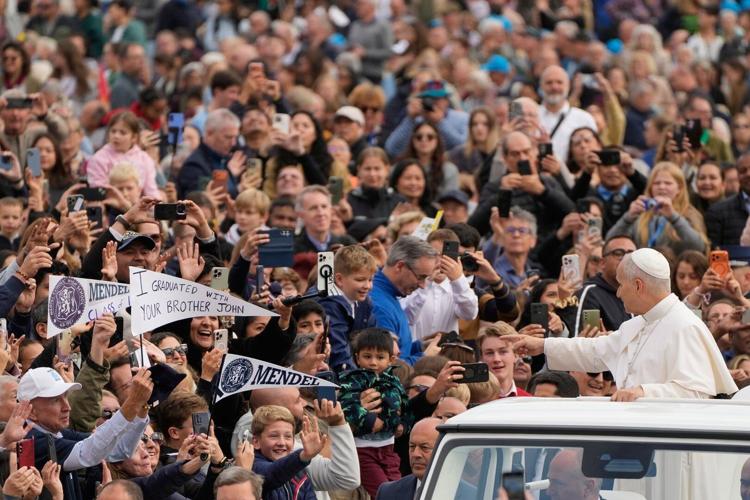 Pope condemns antisemitism and vows to fight it as tensions rise over ...