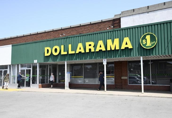 Goods set ablaze at Barton Street East Dollarama