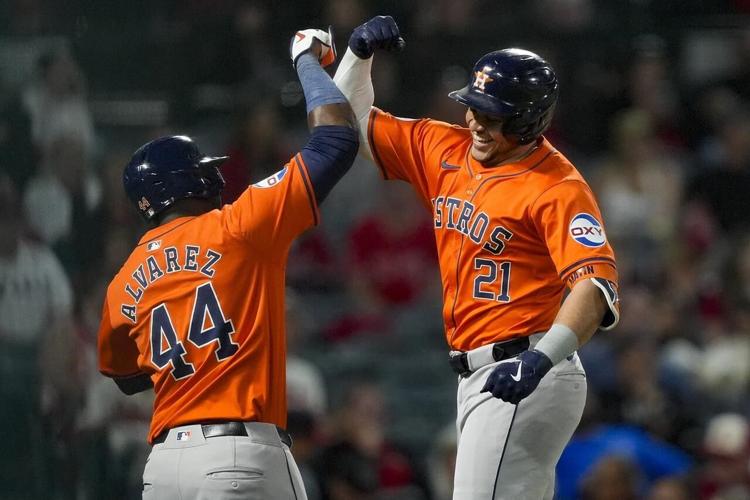 Yainer Diaz homers in his 4th straight game, Framber Valdez throws a 4-hitter, Astros top Halos 7-1