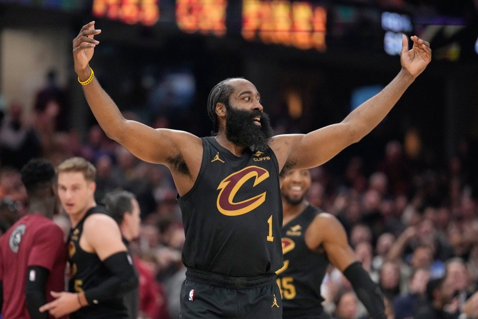 Harden turns playmaker in Cavaliers' home debut as Cleveland routs the ...