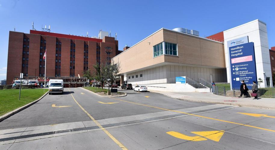 Ambulance set on fire at Hamilton General Hospital