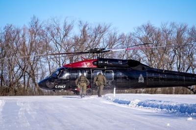 RCMP Black Hawk helicopters start patrolling Manitoba-U.S. border