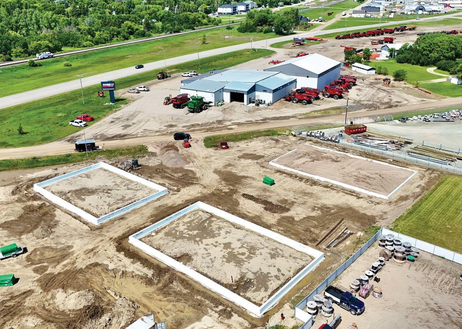 Black Box Commercial Condos under construction in Moosomin