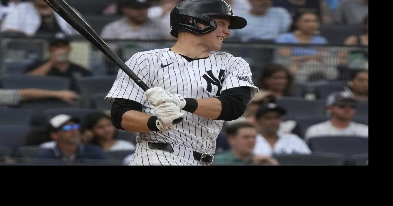 Yankees rookie Ben Rice hits 1st big league homer after being moved ...