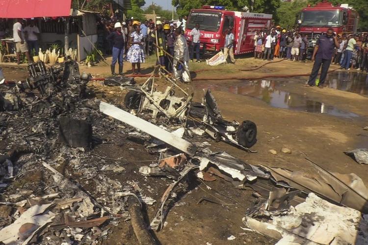 Plane crash-lands and bursts into flames in Kenya, killing 3 on the ground