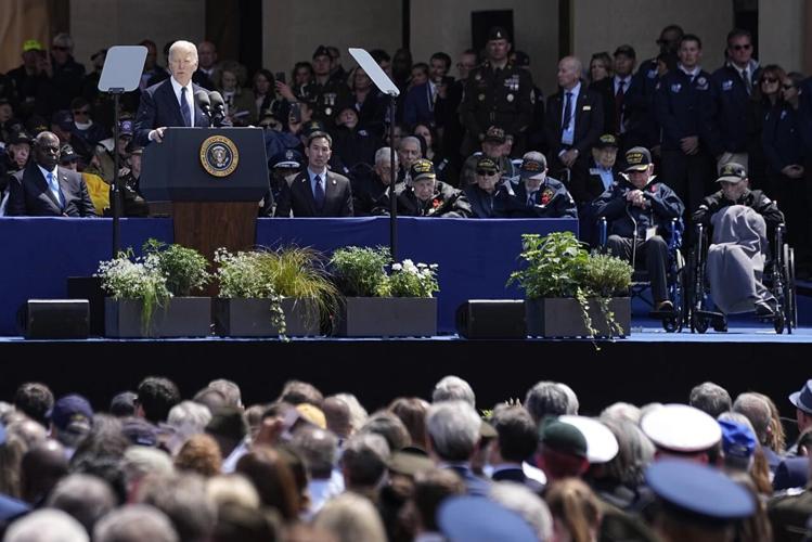 Biden calls for solidarity with Ukraine at D-Day anniversary ceremony ...