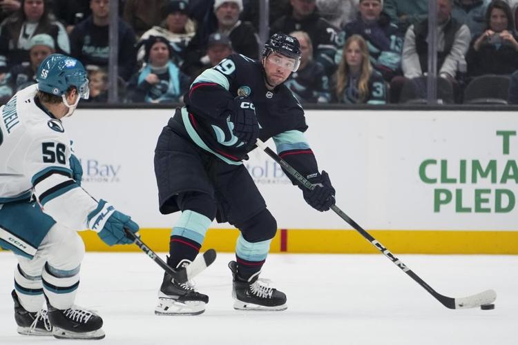 Mikael Granlund and Jake Walman set up all the goals for the Sharks in ...