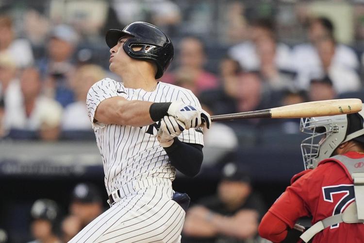 Volpe homers and then forced from game when hit by pitch as Yankees beat Red Sox 9-6