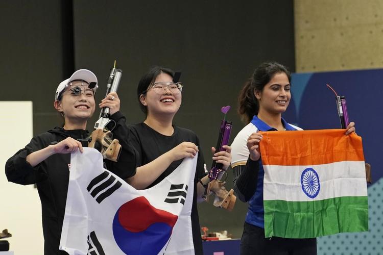 Roommates but not rivals: Two South Korean shooters win Olympic gold ...