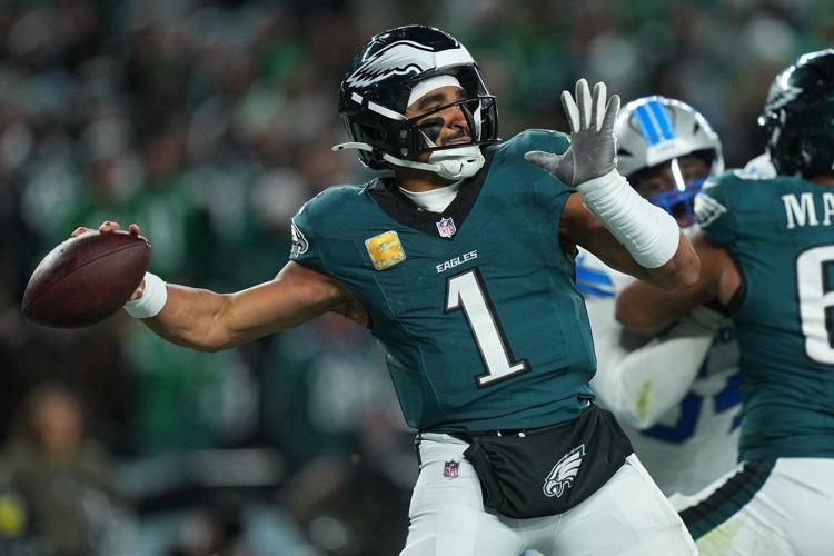 Jalen Hurts' lone touchdown leads Eagles to 16-9 victory over Lions in lackluster offensive game