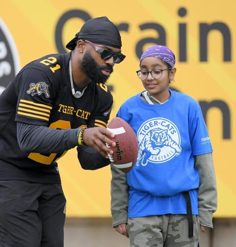 Ticats and kids have fun on the field