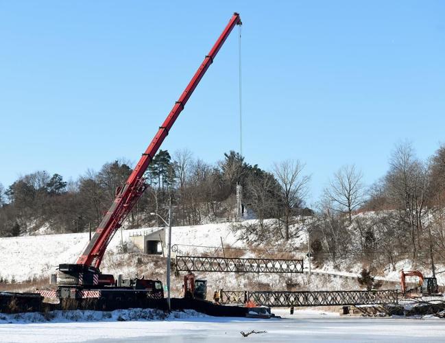 Valley Inn Road bridge gets dismantled