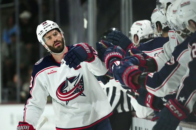Kent Johnson scores 2 goals, the Blue Jackets beat the Blackhawks 5-1 to end a 4-game losing streak