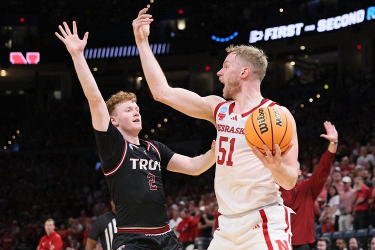Nebraska gets its first NCAA Tournament win, beating Troy 76-47 behind ...