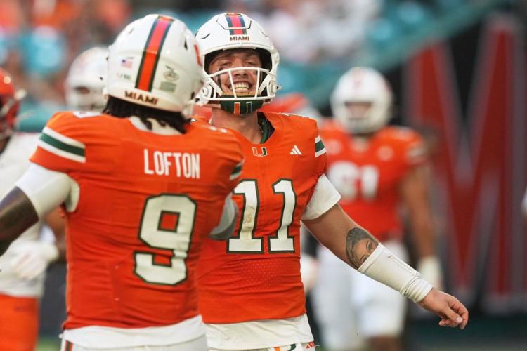 Carson Beck catches a TD pass, tops 10,000-yard milestone as No. 18 ...