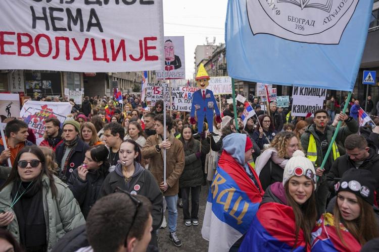 Serbian students declare 'we deserve better' as latest anti-graft rally ...