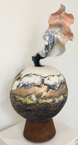Ceramic sculptures issue a call to return to nature