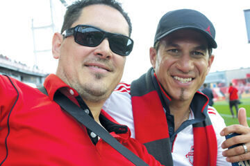 Ancaster Soccer Club players and families cheer on TFC