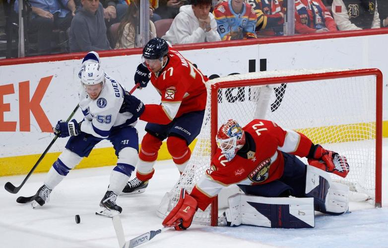 Kucherov scores twice, Lightning top Panthers 4-2 in another penalty ...