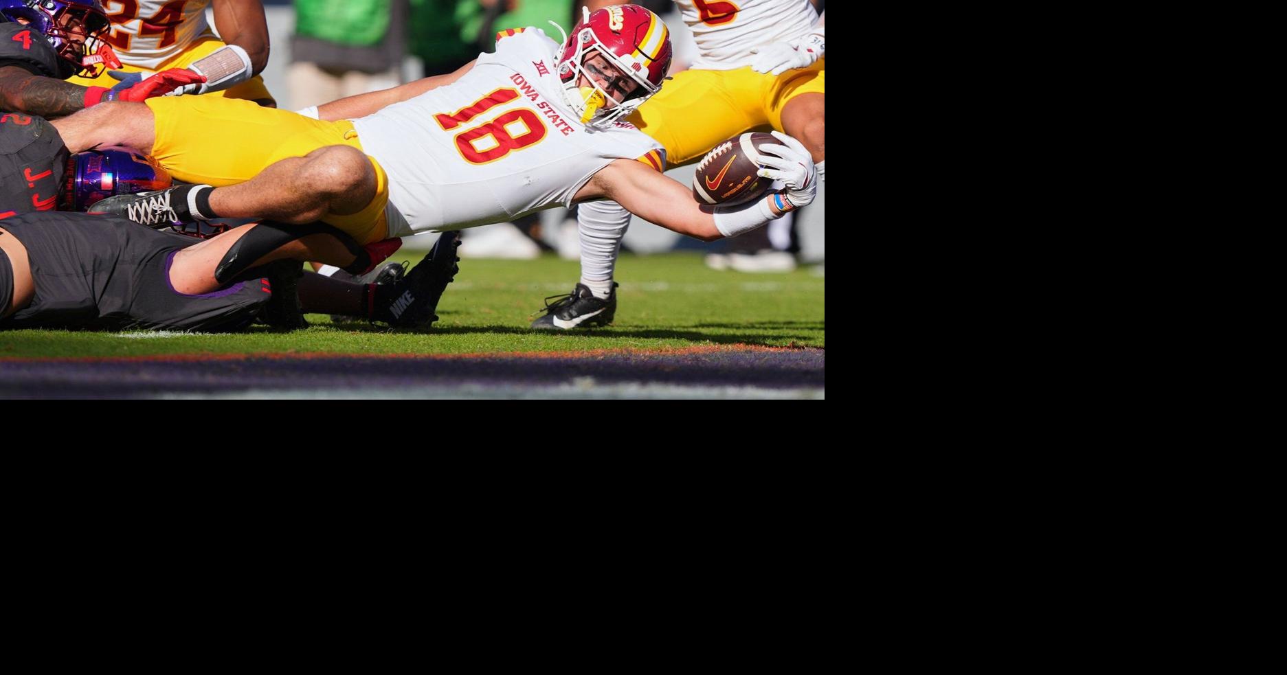 Iowa State TE Brahmer gets in end zone a week after collapsing on field