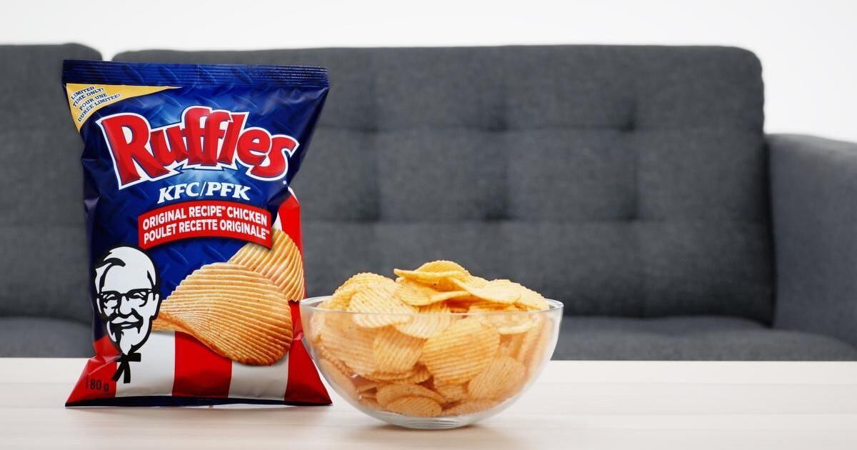 KFC and Ruffles release new chicken-flavoured chips