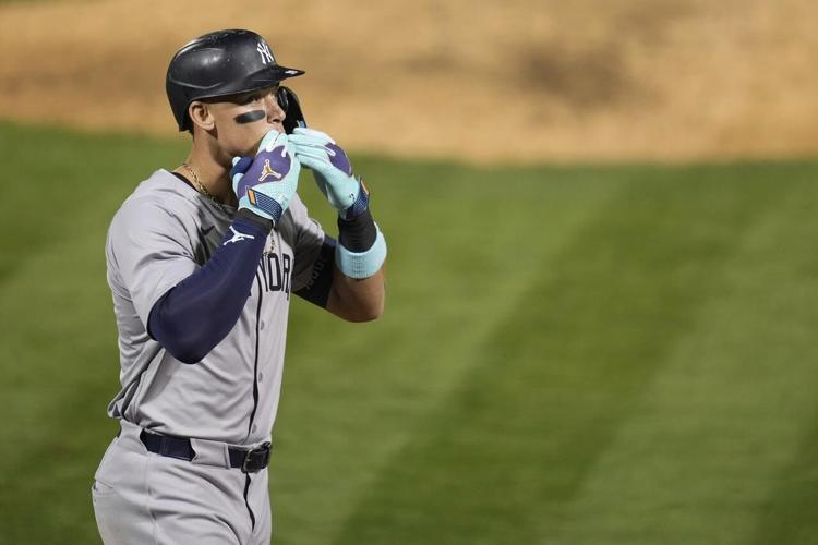 Judge hits major league-leading 54th homer, Stanton, Volpe also connect ...