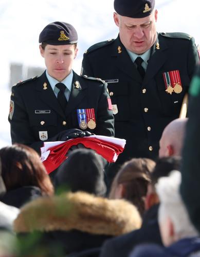 Military pageantry marks service for Sebastian Halmagean