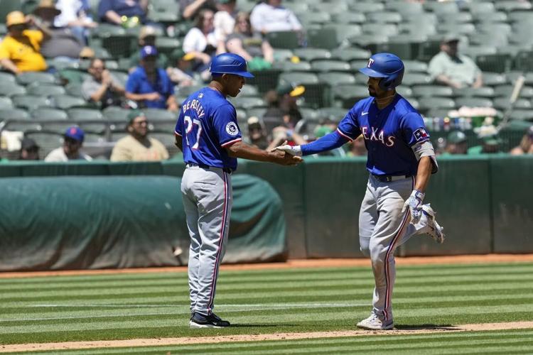 Shea Langeliers drives in 8 runs against hometown Texas Rangers as ...