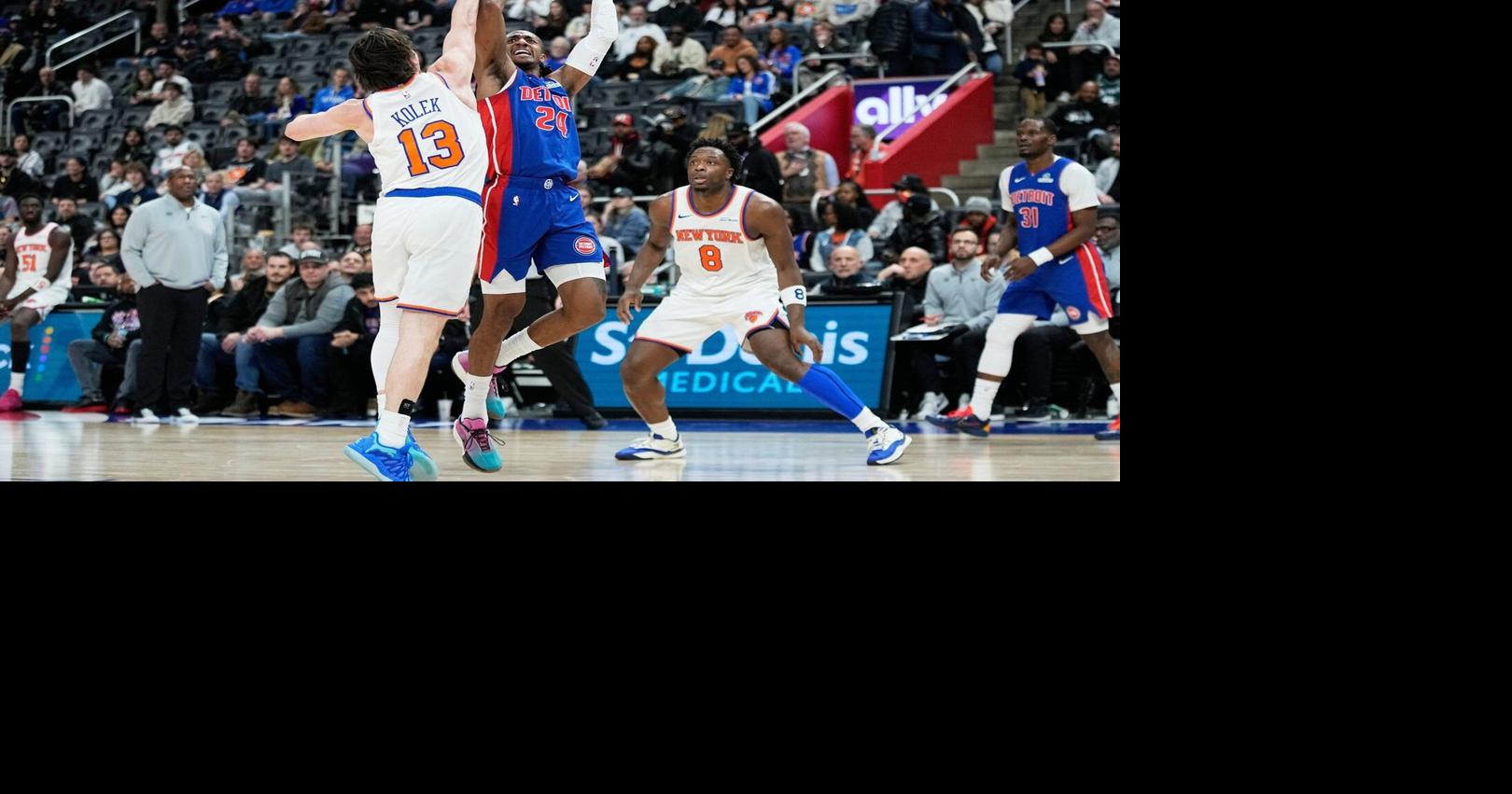 Cunningham helps Pistons beat Knicks 121-90