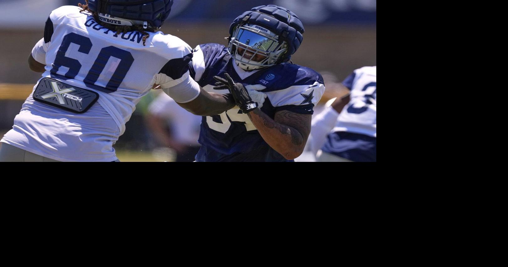 Cowboys LT Tyler Guyton fractures bone in right knee during practice ...