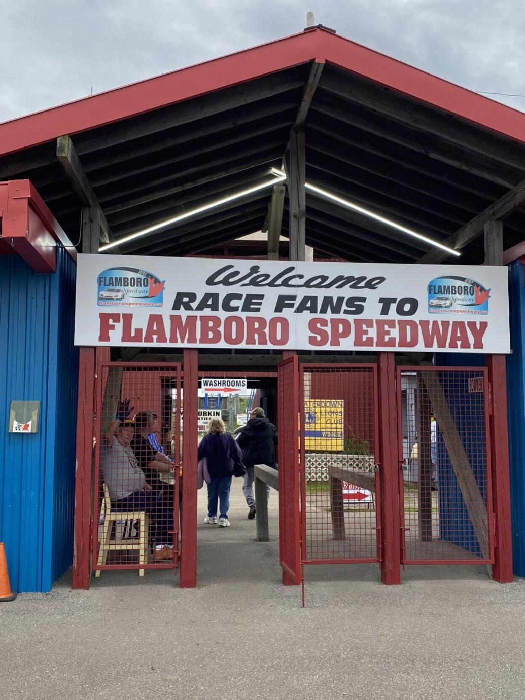 Inside Flamboro Speedway on a loud Saturday night