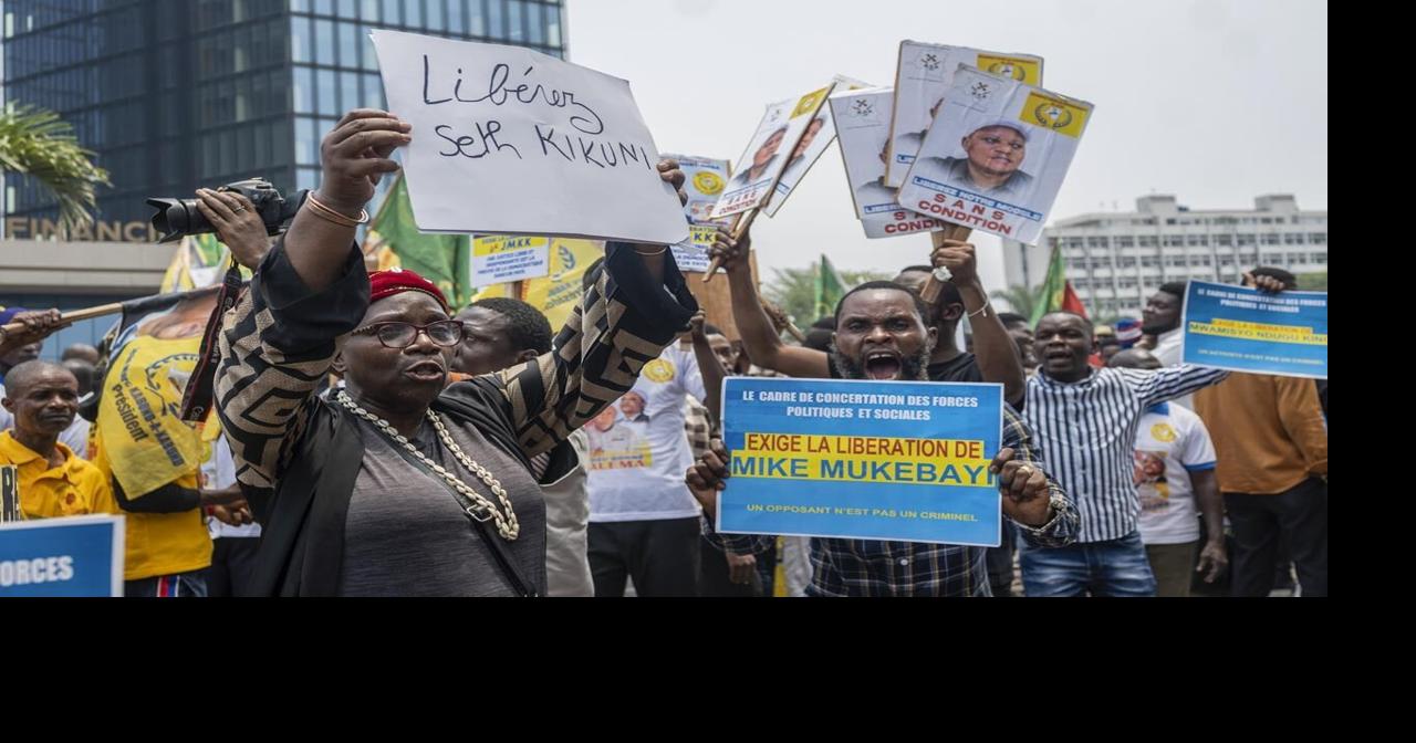 Protesters in Congo call for the release of political prisoners ...