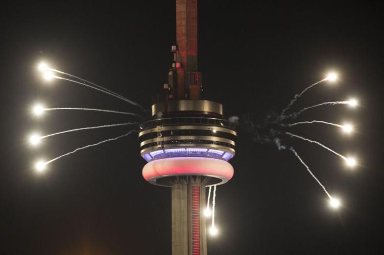 Heavy smoke from CN Tower was fireworks