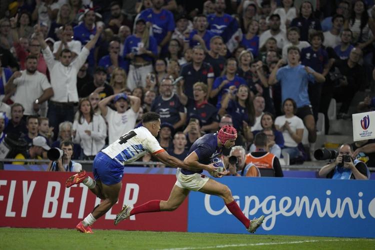 Dupont's facial injury scars France's 14-try romp against Namibia at ...