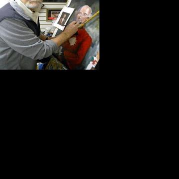 Bill Biddle known for paintings of old houses and buildings