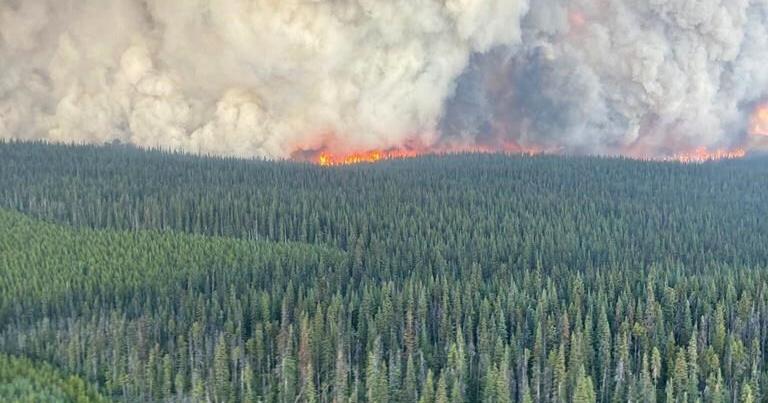 B.C. Interior wildfires show increased activity, triggering evacuation ...